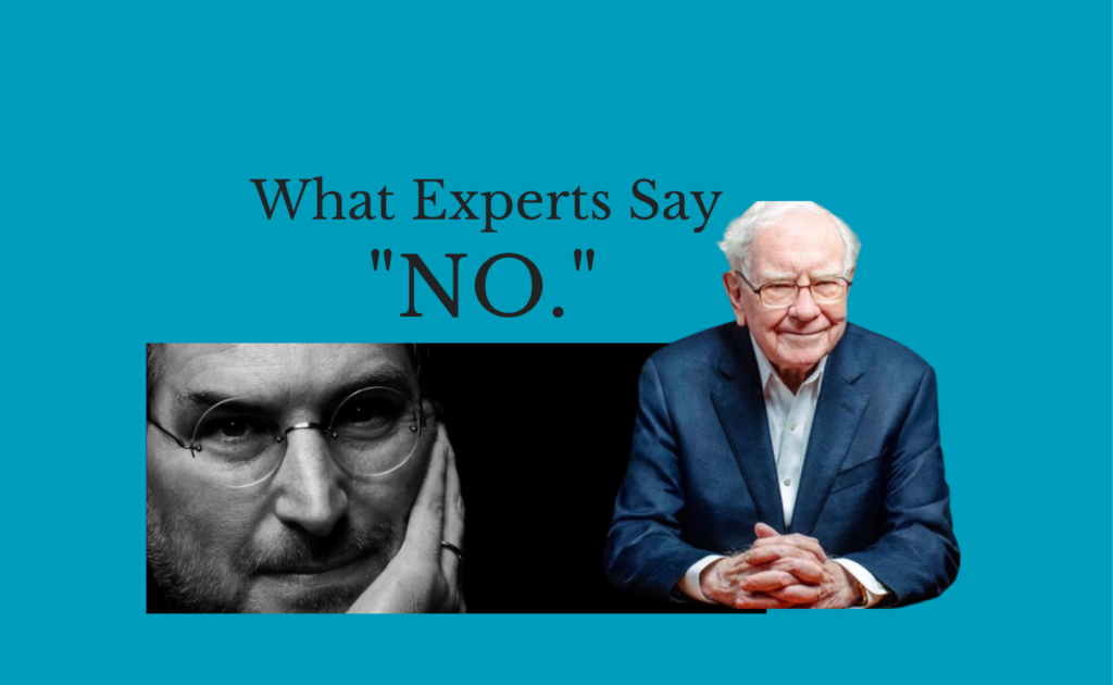 What Experts Say: NO